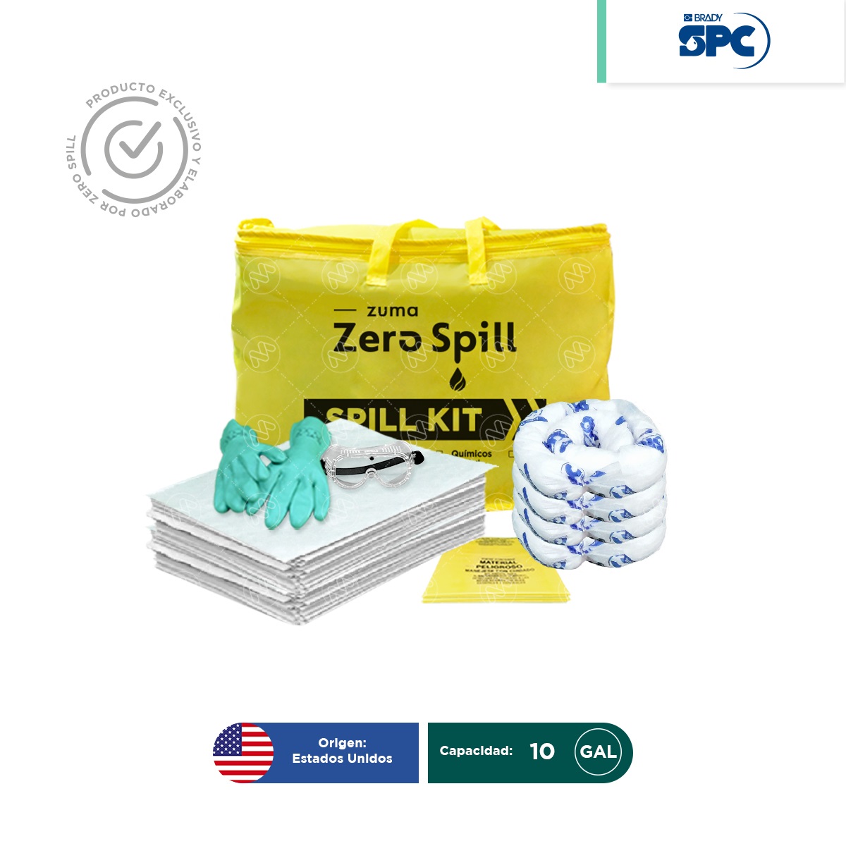 Kit antiderrames portátil para respuesta a emergencias para aceite y ...